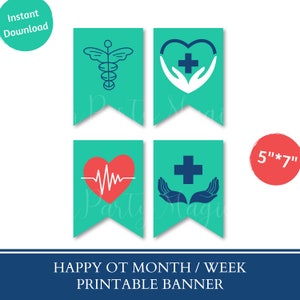 Printable Happy OT Month Banner 2024, Occupational Therapy Appreciation ...