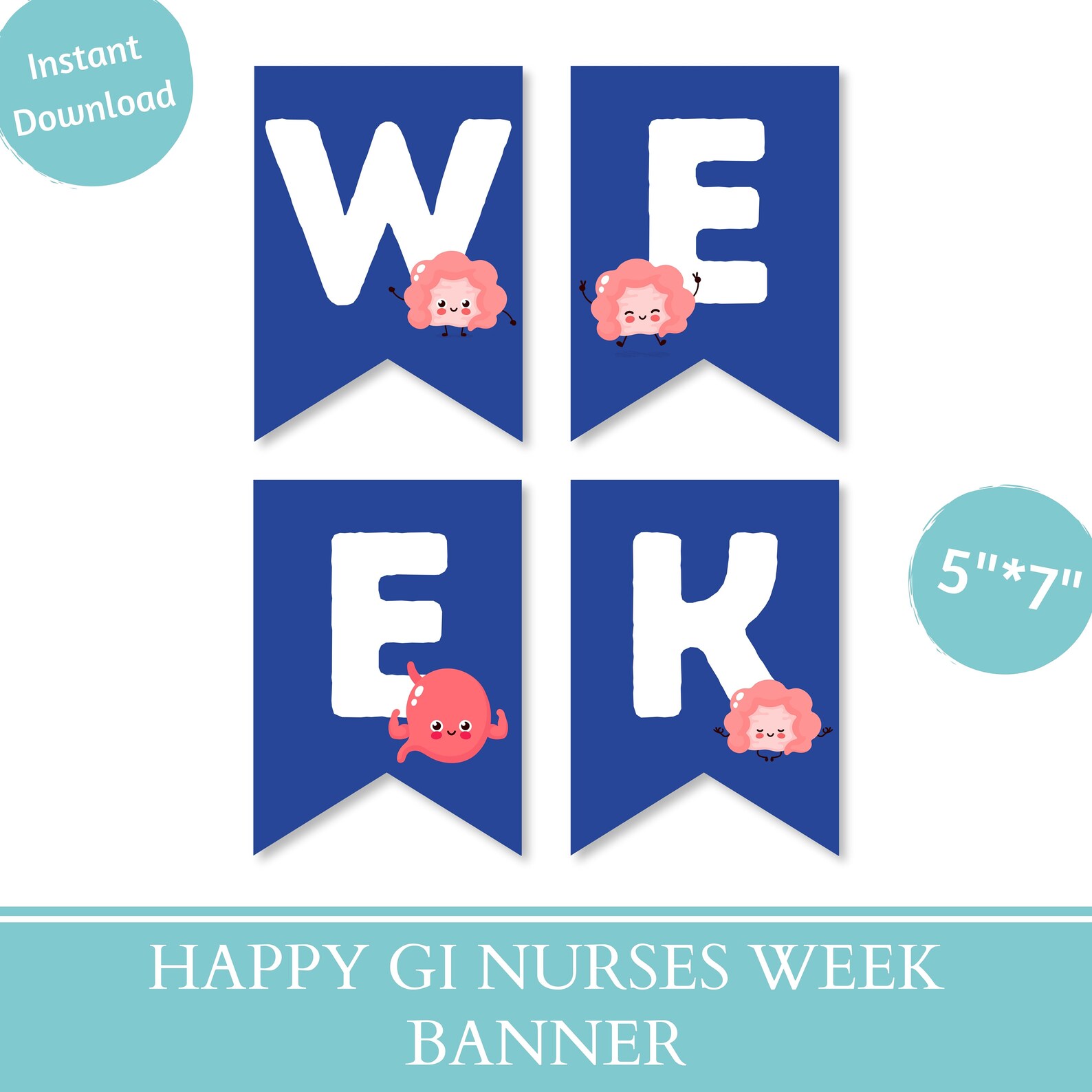 Happy GI Nurses Week Printable Banner, Happy GI Nurse Sign, GI Nurses ...