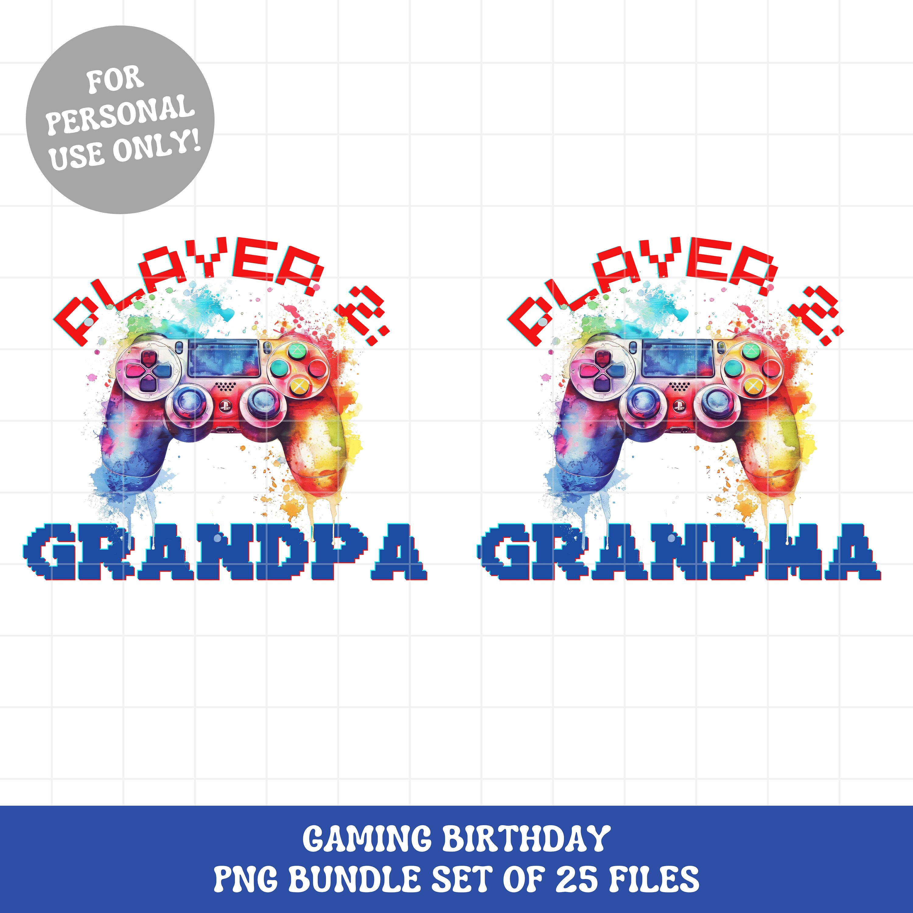 Gaming Birthday PNG Bundle Sublimation, Gamer Baby Shower Png Bundle ...