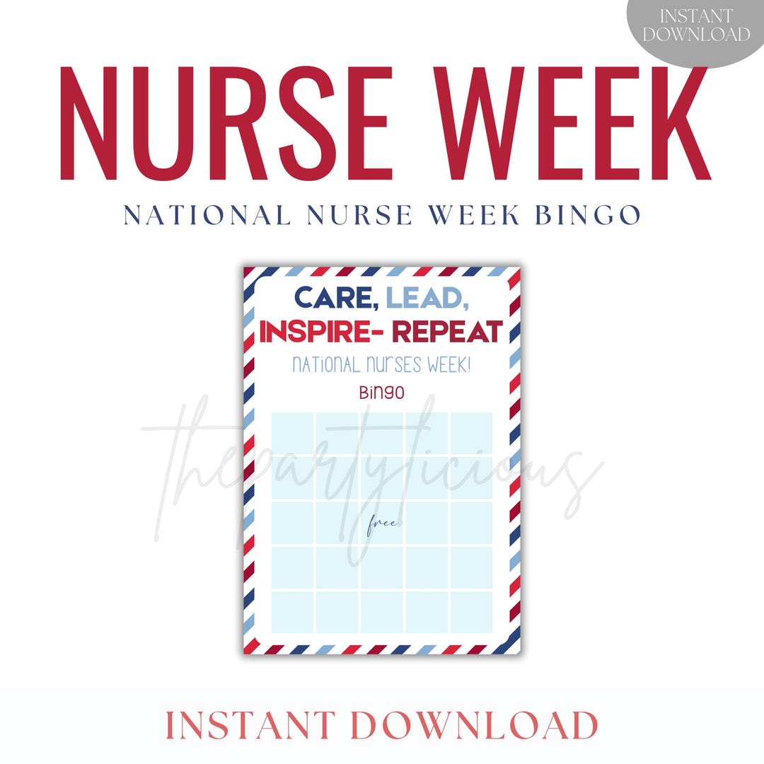 Happy National Nurses Week 2025 Printable Games, Happy Nurse Week ...