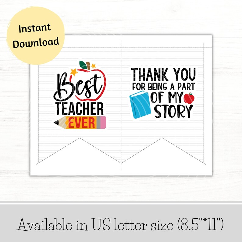 Printable Teachers Appreciation Week Banner, Thank You Bulletin Board ...