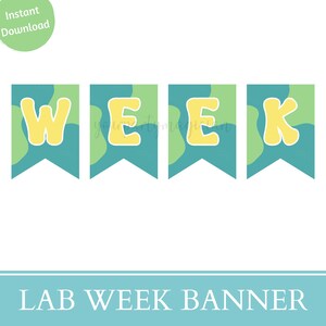 Happy Lab Week 2025 Printable Banner, Medical Laboratory Professionals ...