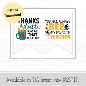 Printable Teachers Appreciation Week Banner, Thank You Bulletin Board ...