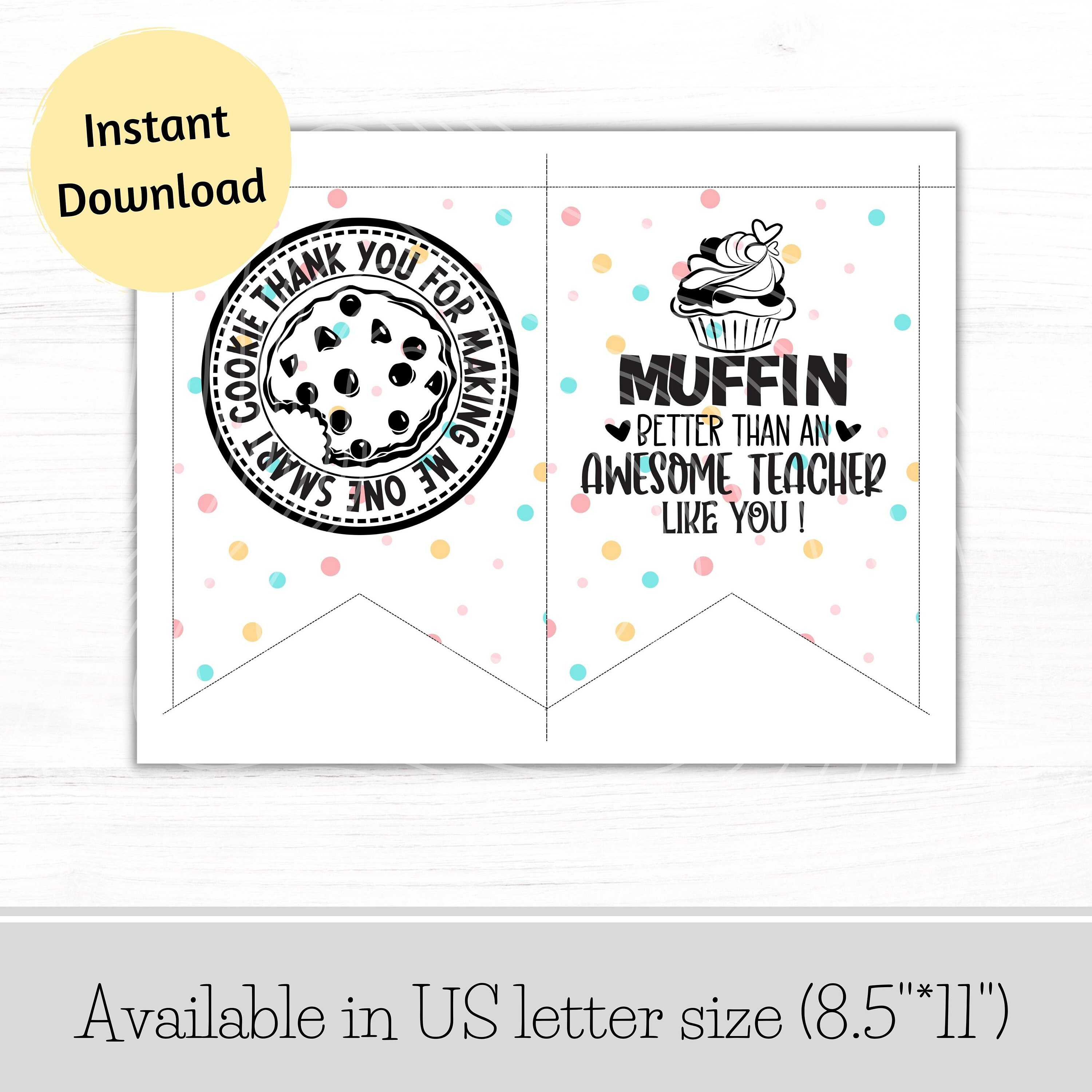 Printable Thank You Teachers Banner Teacher Appreciation Week - Etsy