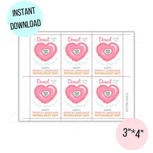 Printable Happy Speech Language Pathologist Day Gift Tag, SLP Thank You ...