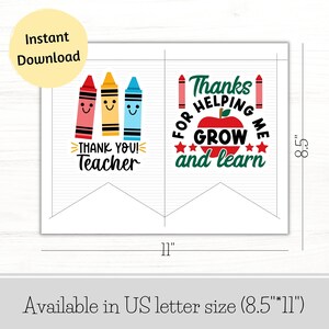 Printable Teachers Appreciation Week Banner, Thank You Bulletin Board ...