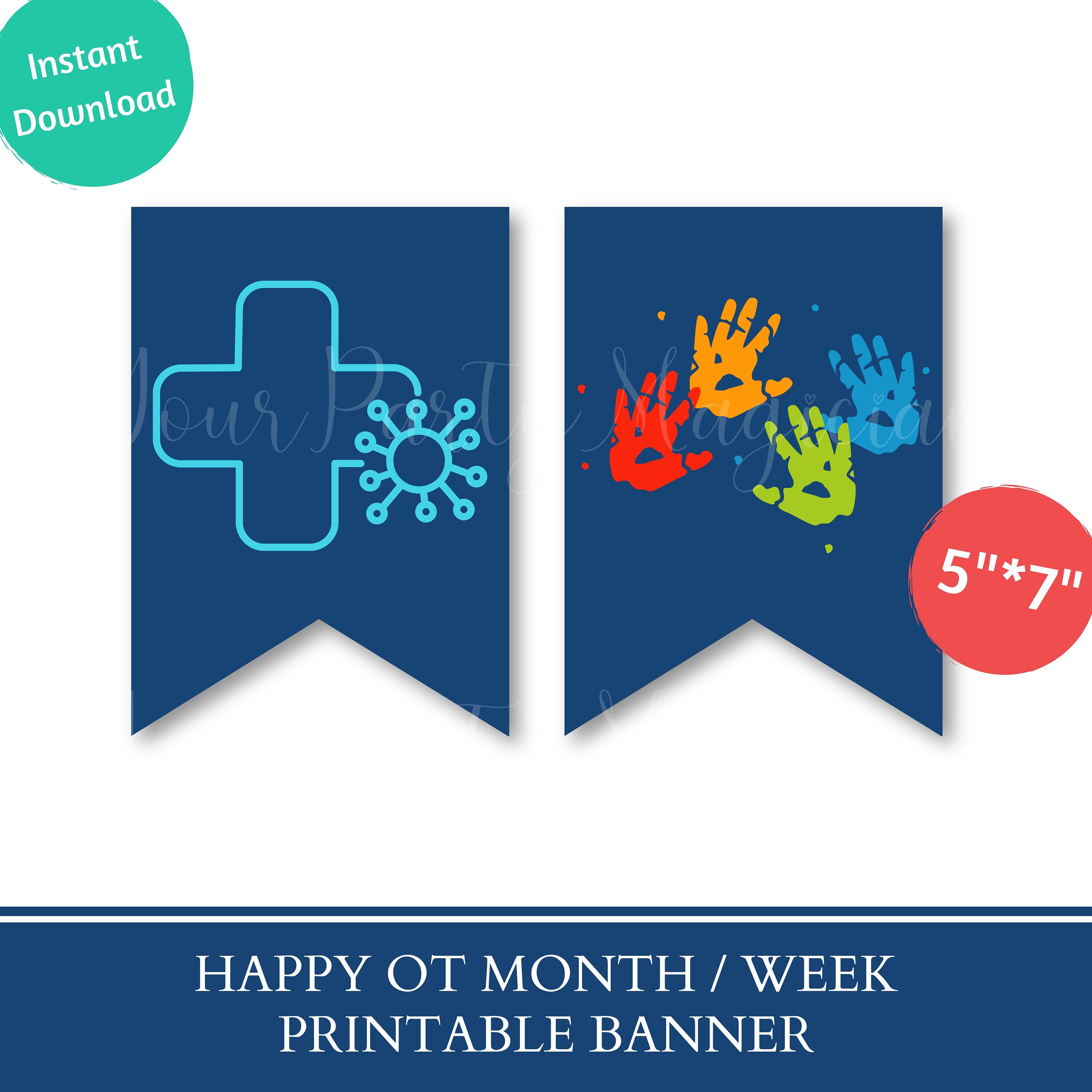 Printable Happy OT Month Banner 2024, Occupational Therapy Appreciation ...