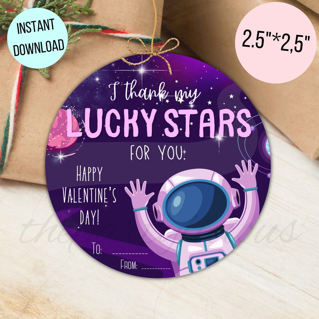 Printable Space Valentines Day Cards, Planet School Kids Valentines Day ...