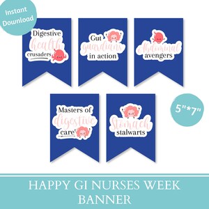 Happy GI Nurses Week Printable Banner, Happy GI Nurse Sign, GI Nurses ...