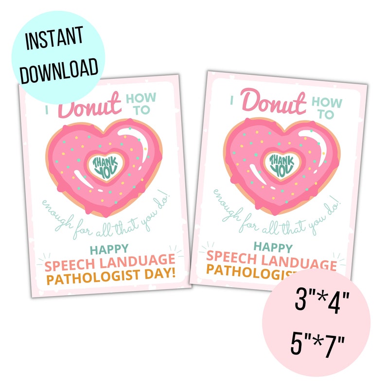 Printable Happy Speech Language Pathologist Day Gift Tag, SLP Thank You ...