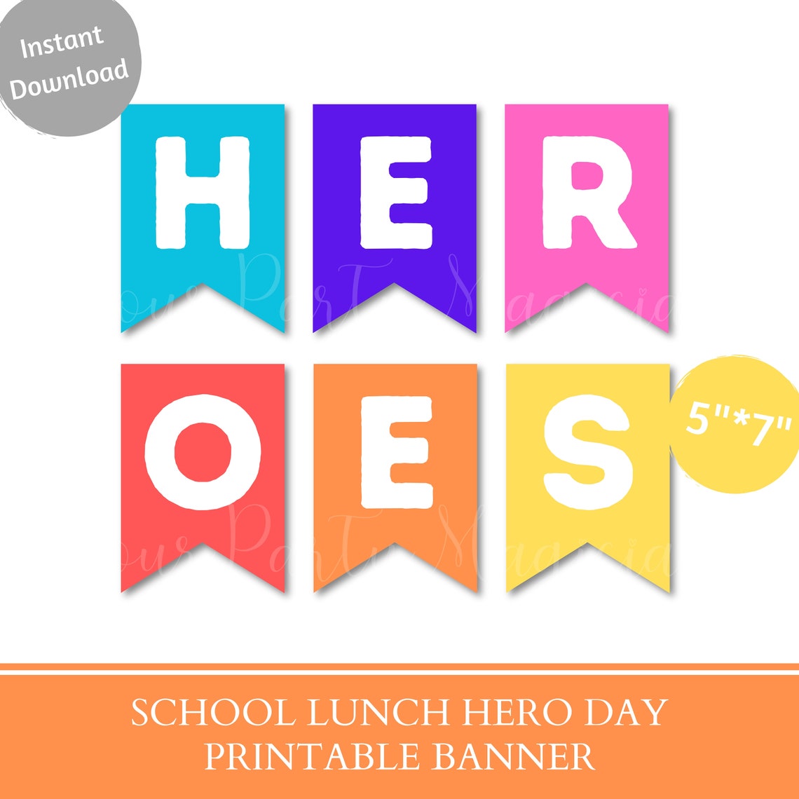 School Lunch Hero Day Printable Banner 2024, School Lunch Heroes ...