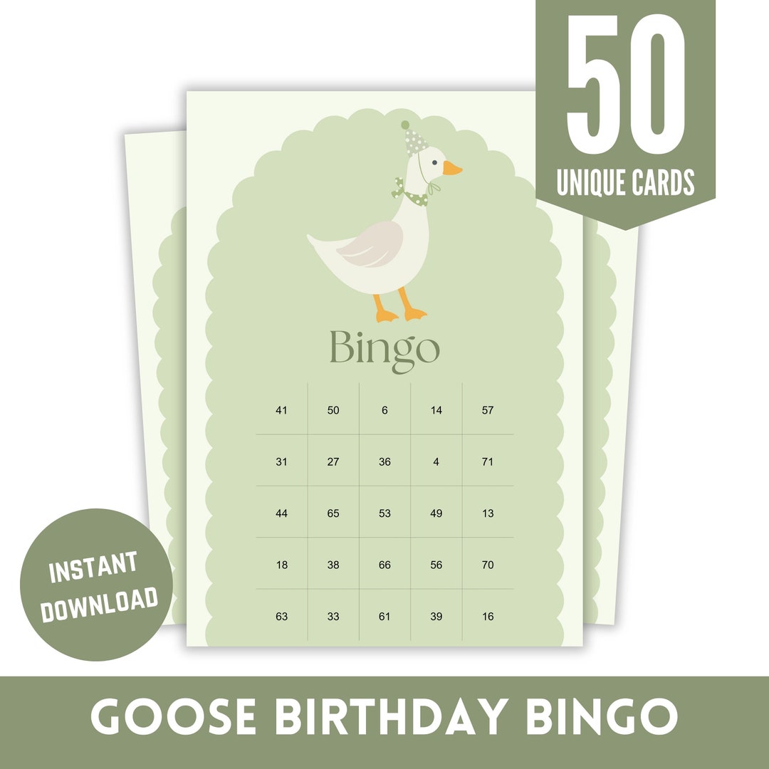 One Lucky Duck First Birthday Bingo Games Set, Printable One Lucky Duck ...