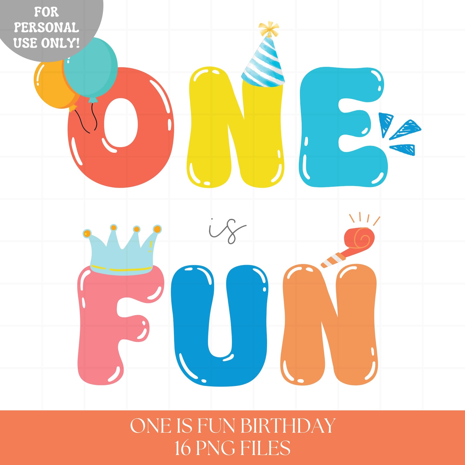 One is Fun First Birthday Shirt PNG Bundle, One is Fun 1st Birthday ...