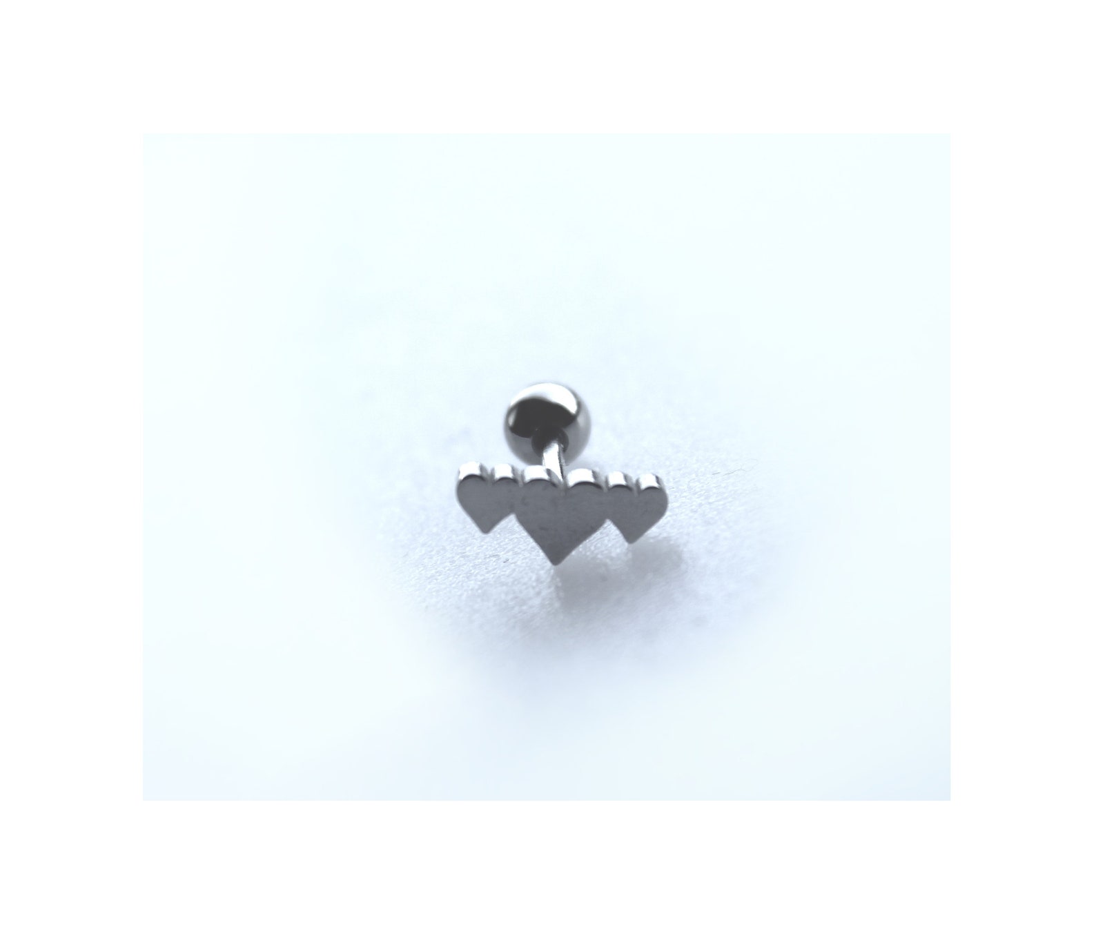 Helix Piercing, Tragus Piercing, 18 Gauge (1 Mm), Hearts, Surgical ...
