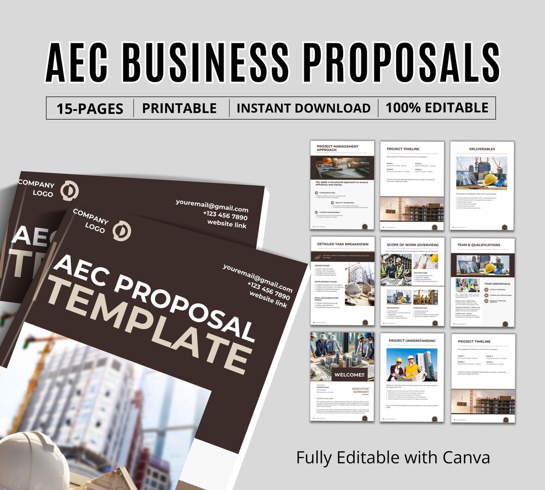 AEC Business Proposal Template, AEC Proposal Template, General ...