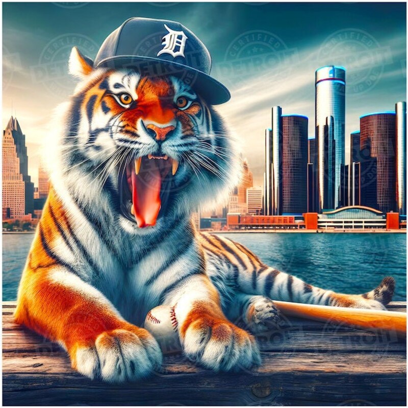 Detroit Tigers Art - Etsy
