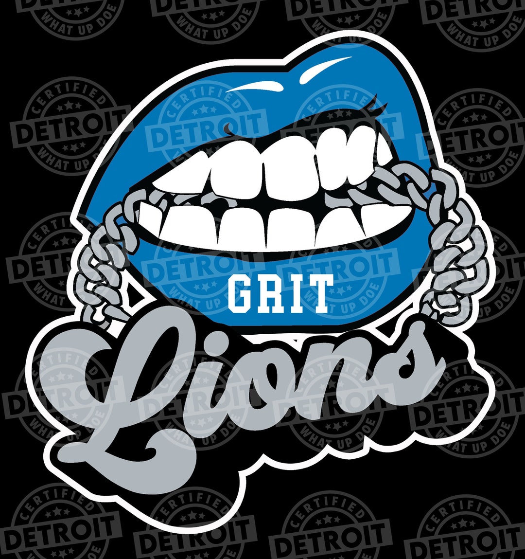 Detroit PNG, GRIT, Lions, Detroit Clip Art, Detroit Lips - Etsy