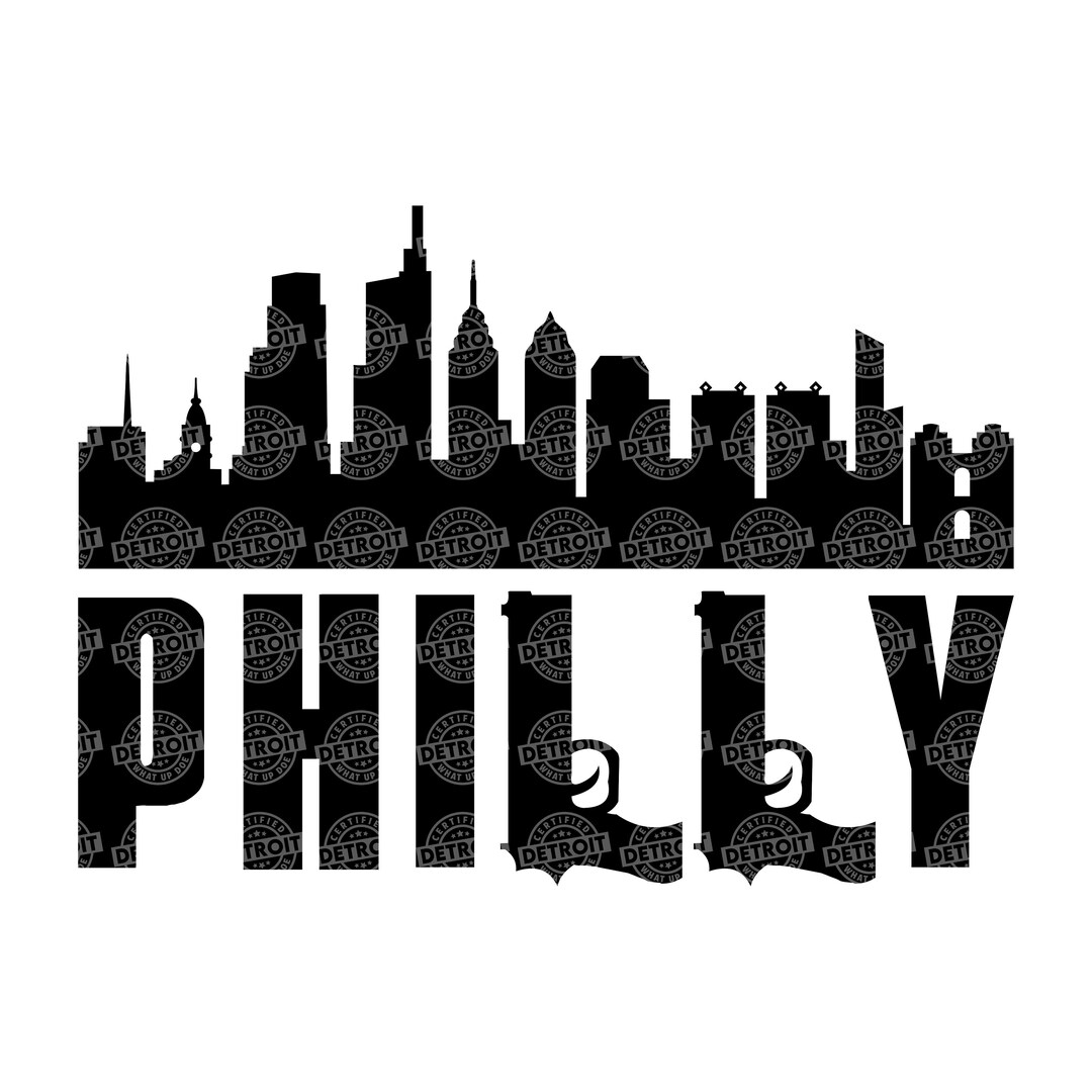 Philly Philadelphia Skyline Guns Philadelphia Philly Clip - Etsy