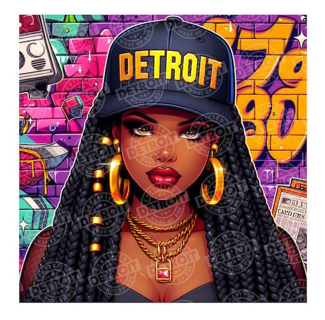 Detroit PNG, Detroit Girl, Detroit Babe, Black Girl, 313, Detroit Diva ...