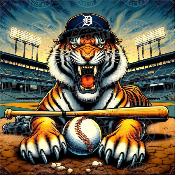 Detroit Tigers Art - Etsy