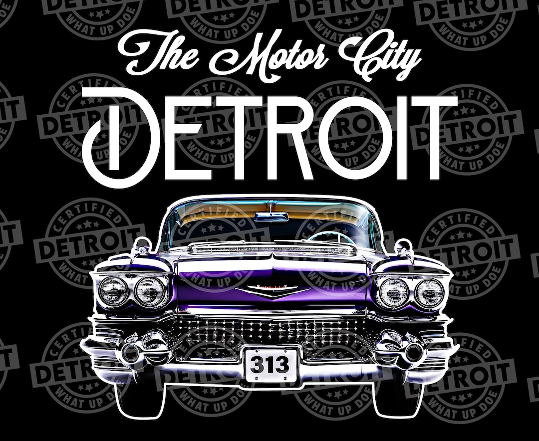 Detroit PNG the Motor City Detroit City Detroit 313 What - Etsy