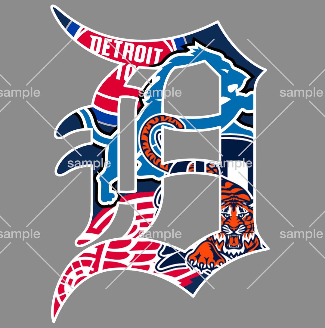 Detroit, 313, Detroit Clip Art, Old English D - Etsy