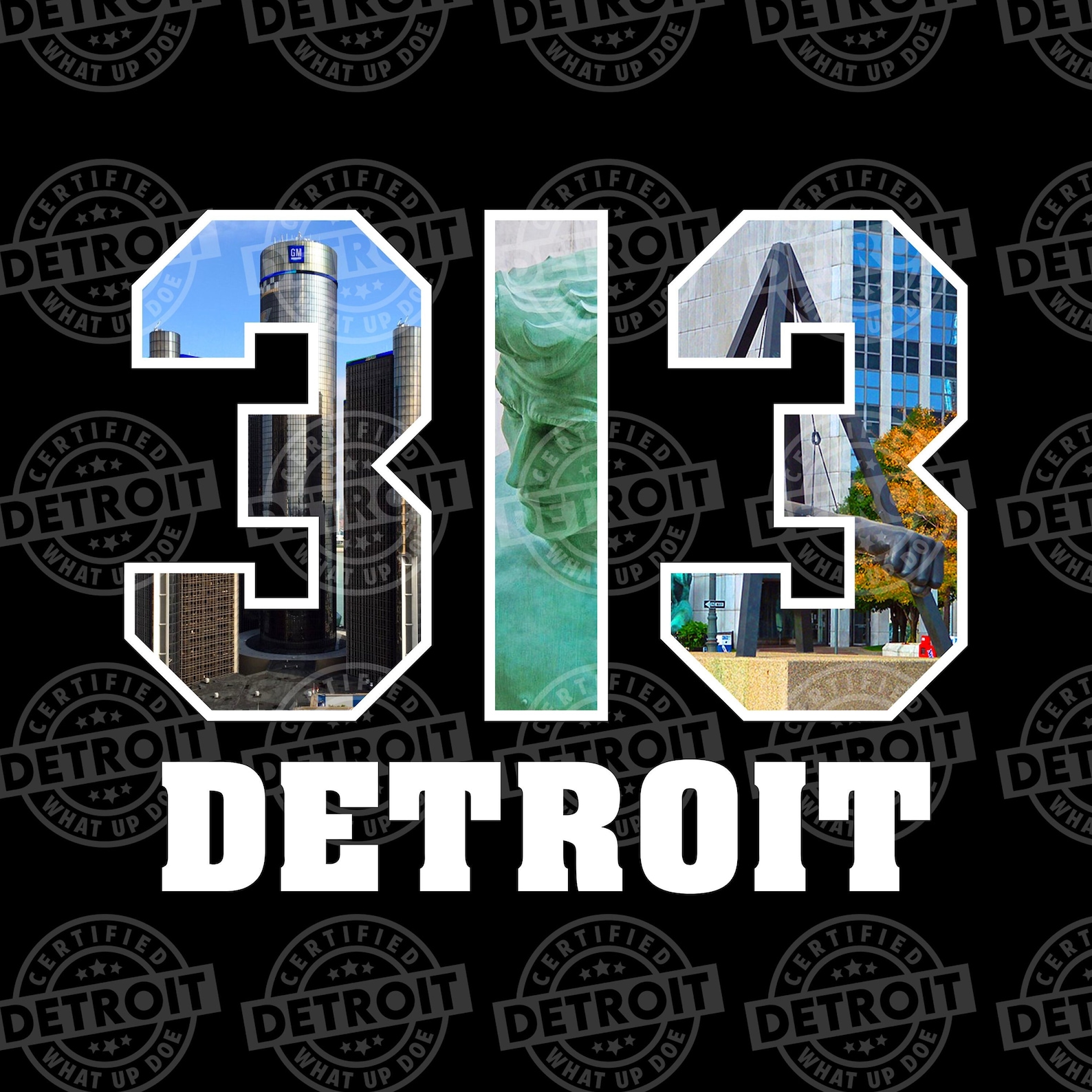 Detroit PNG Spirit of Detroit 313 Detroit Clip Art - Etsy