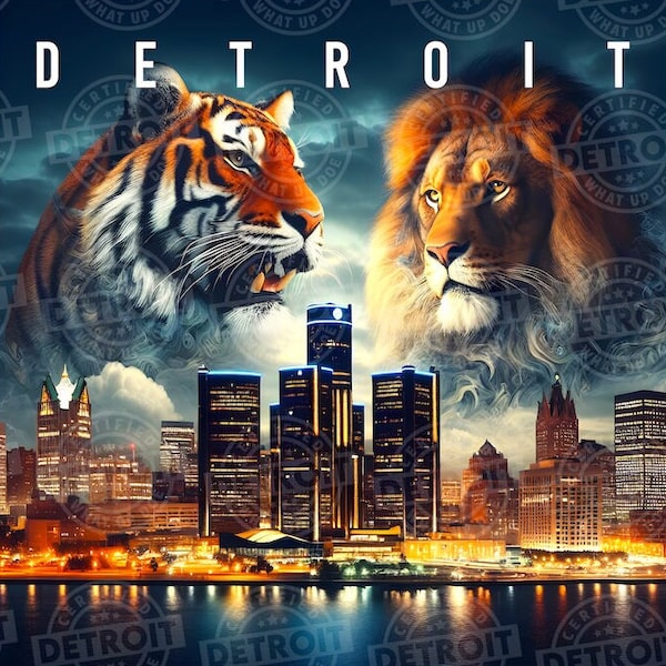 Detroit Skyline Svg - Etsy