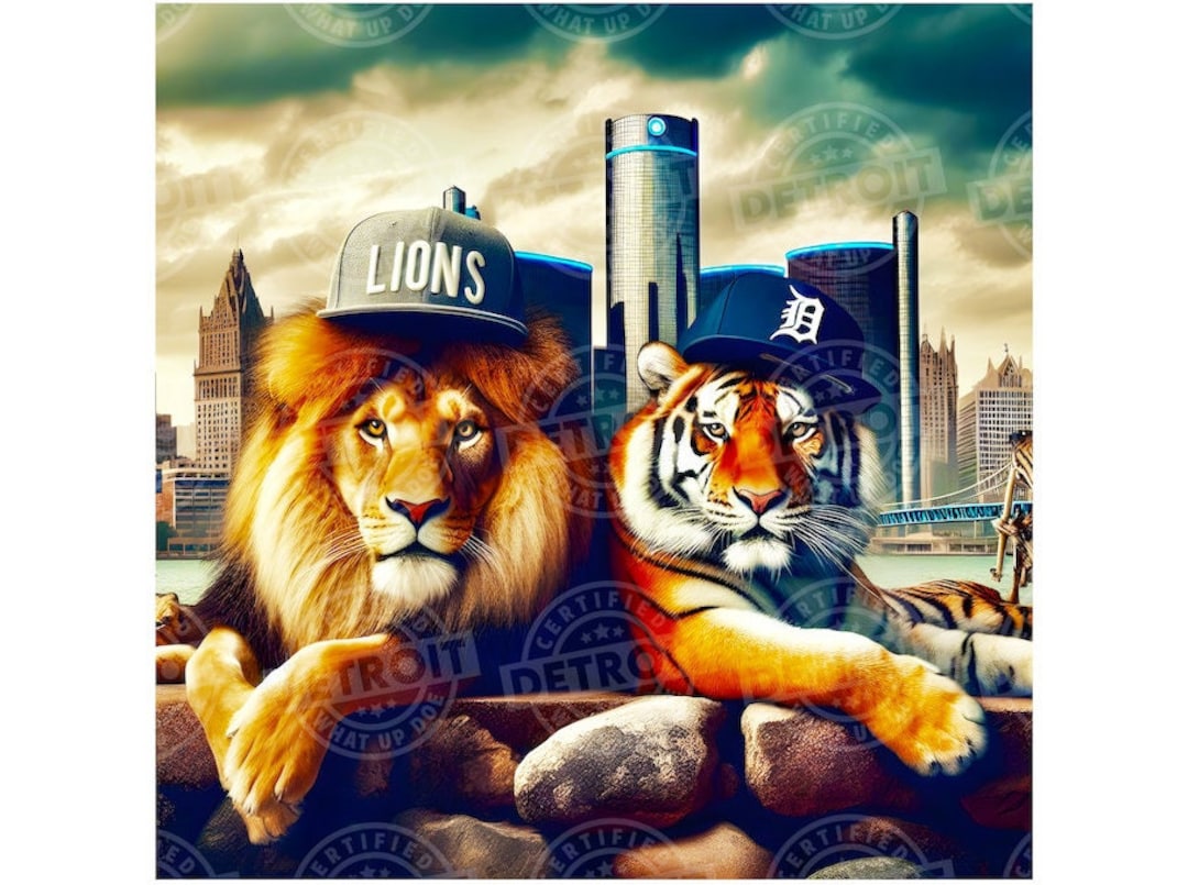 Detroit PNG, Tigers, Lions, Detroit Clip Art - Etsy
