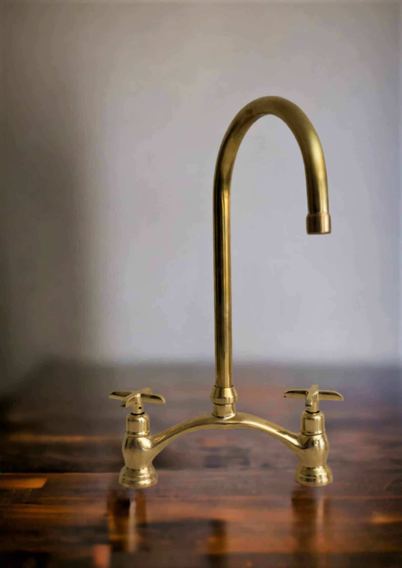 Solid Brass Kitchen Faucet