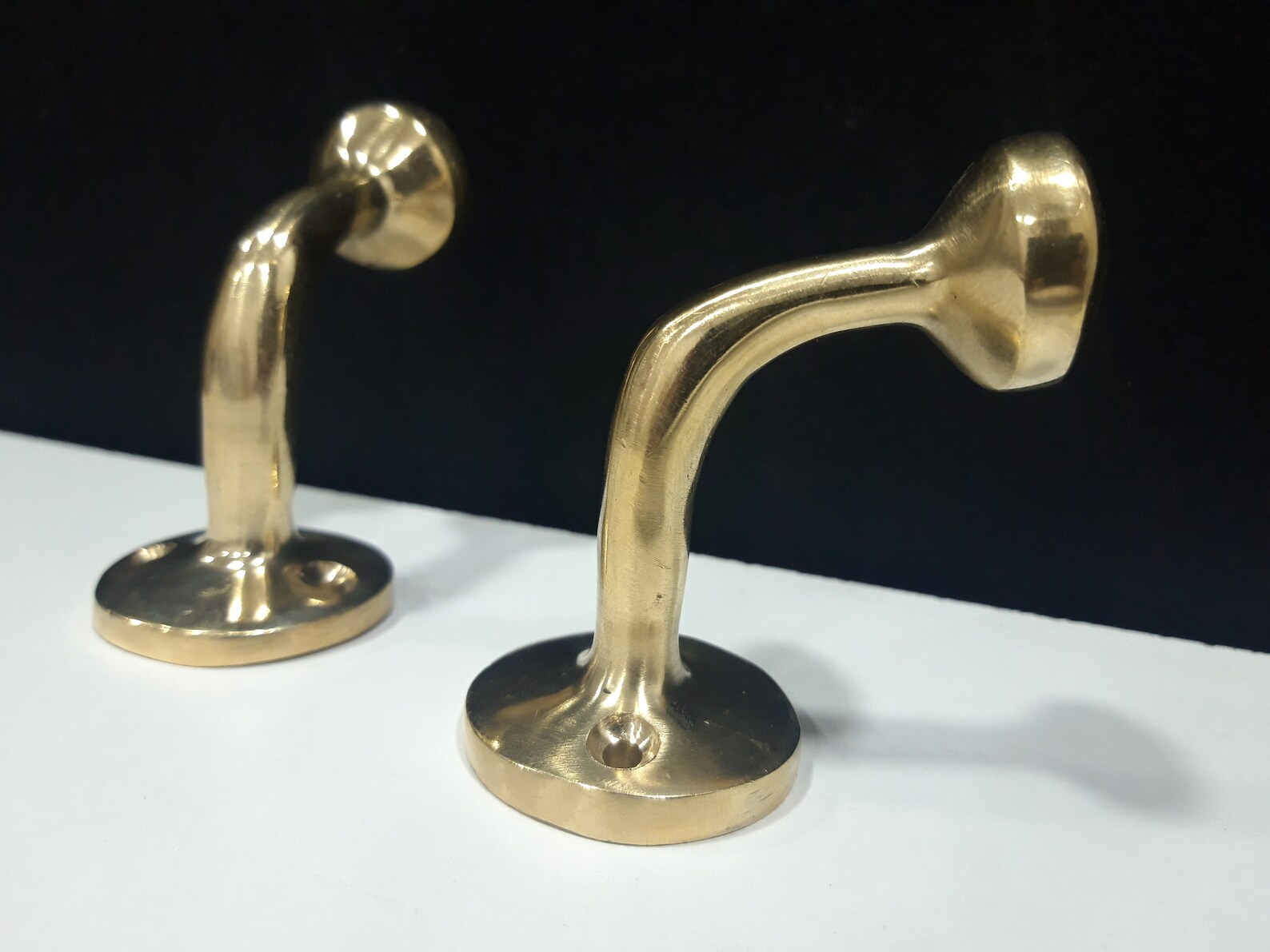 Unlacquered Brass Decorative Hook Unique Brass Wall Hooks Boho Wall ...