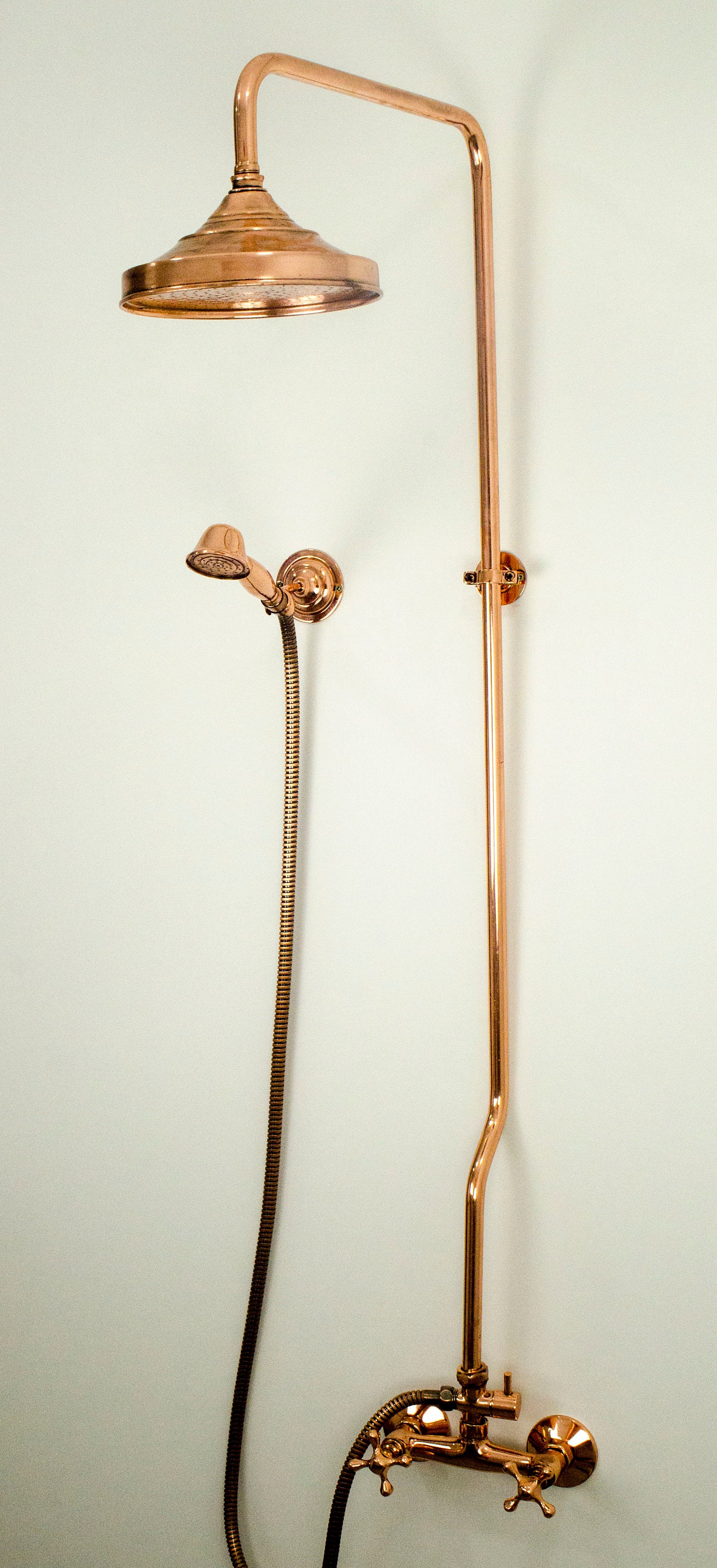 Copper Shower System, Copper Shower Sets With Hand Sprayer, Copper ...