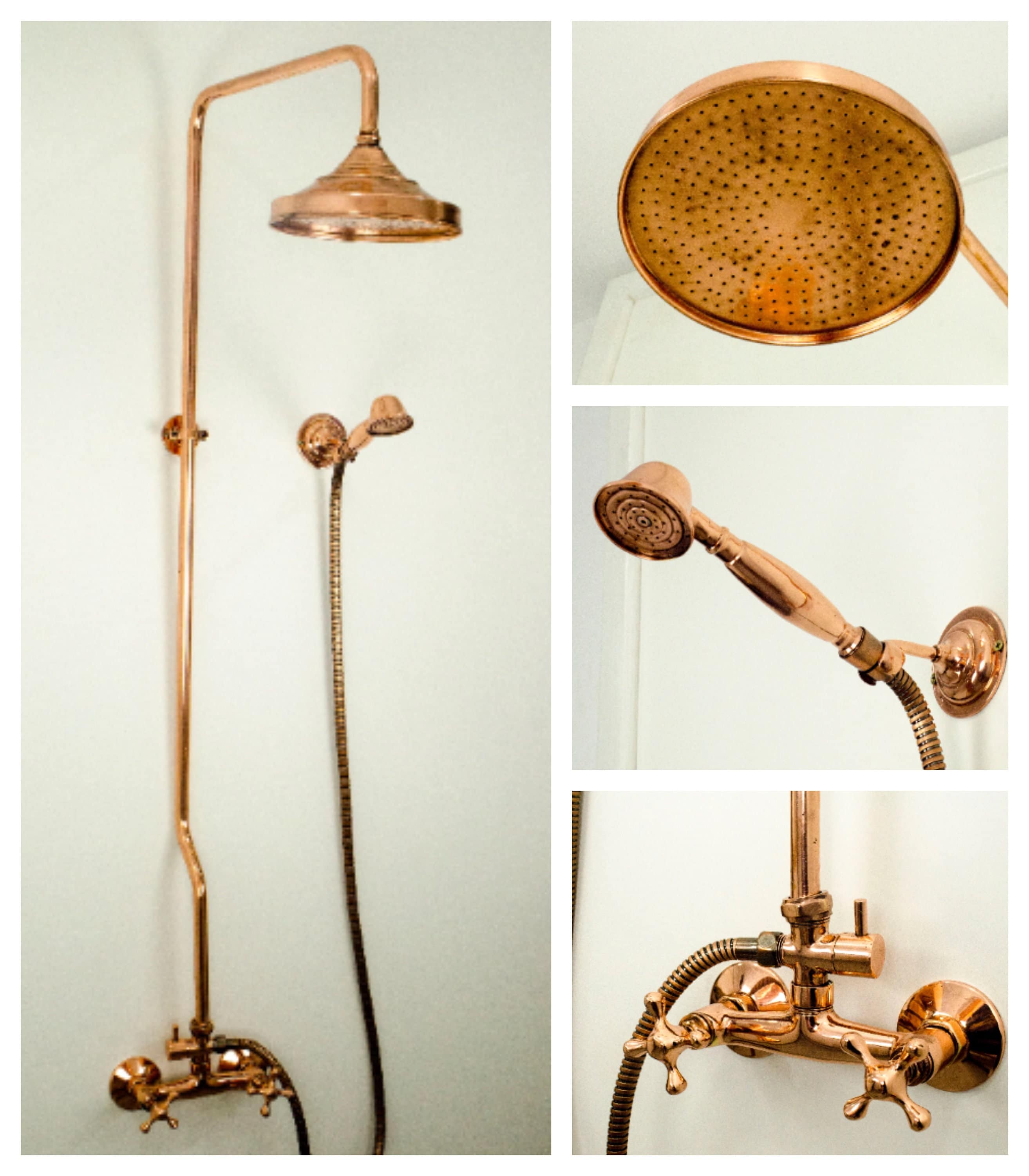 Copper Shower System, Copper Shower Sets With Hand Sprayer, Copper ...