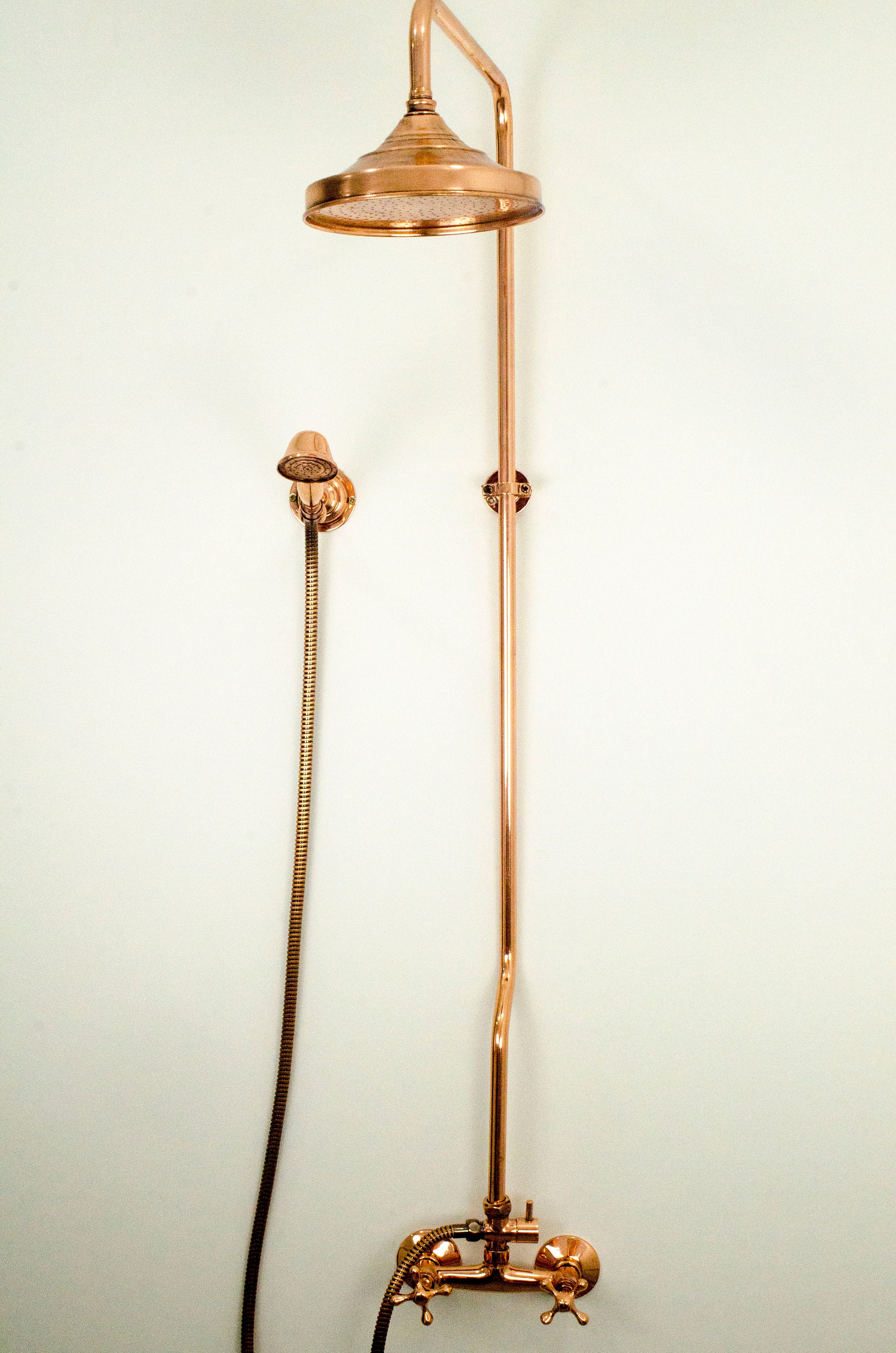 Copper Shower System, Copper Shower Sets With Hand Sprayer, Copper ...