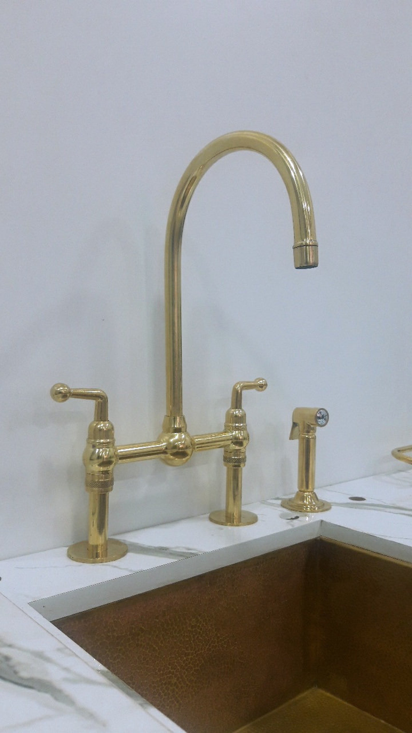 Solid Brass Kitchen Faucet