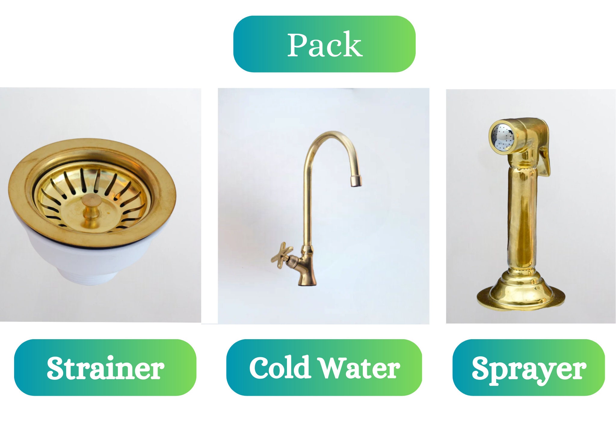 Unlacquered Copper Patina Kitchen Bridge Faucet With Arc Spout and Side ...