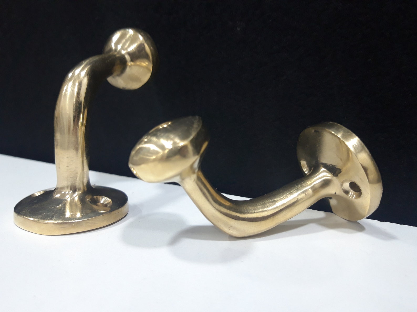 Unlacquered Brass Decorative Hook Unique Brass Wall Hooks Boho Wall ...