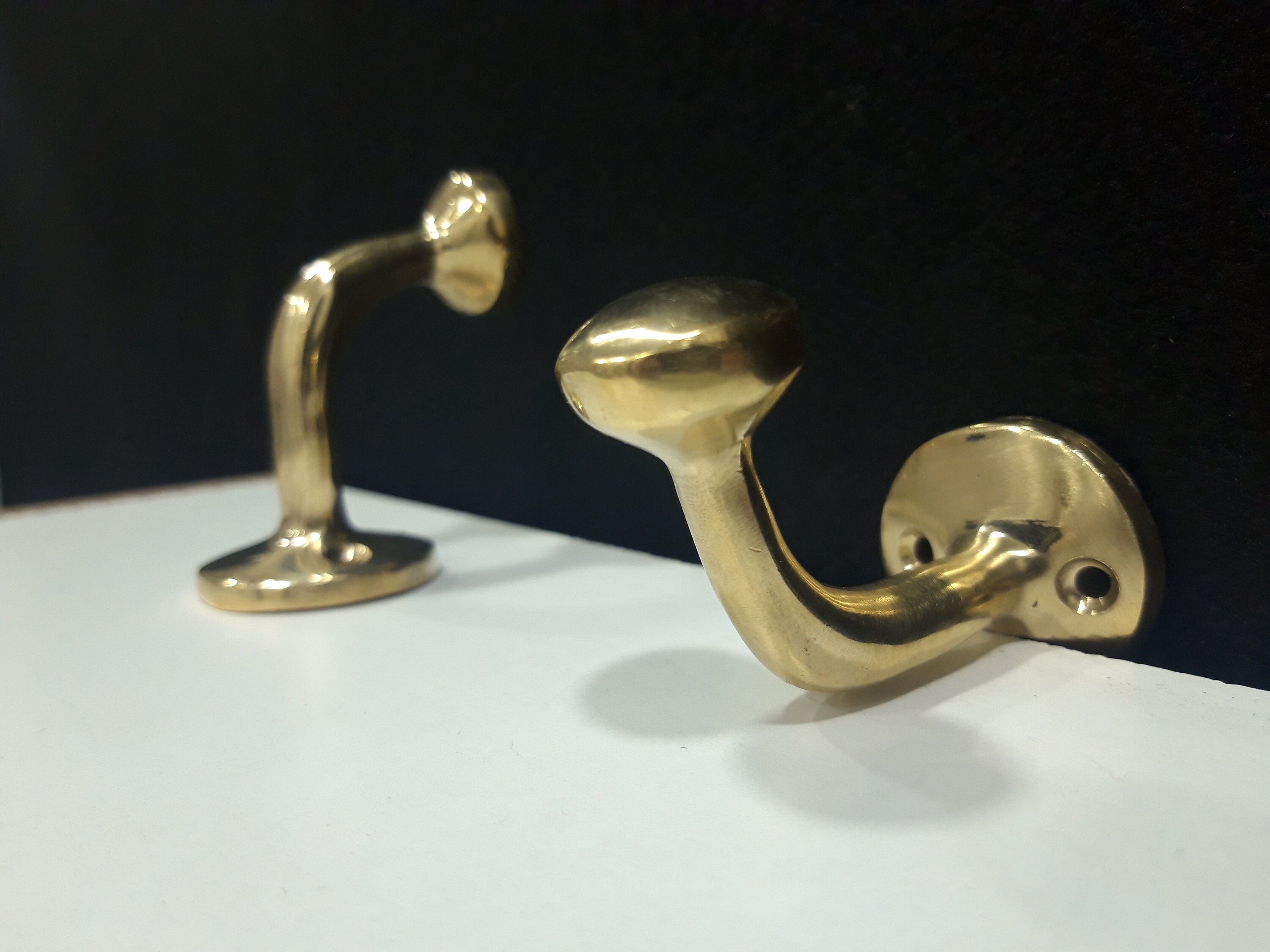 Unlacquered Brass Decorative Hook Unique Brass Wall Hooks Boho Wall Hooks, Antique Hooks, Coat ...