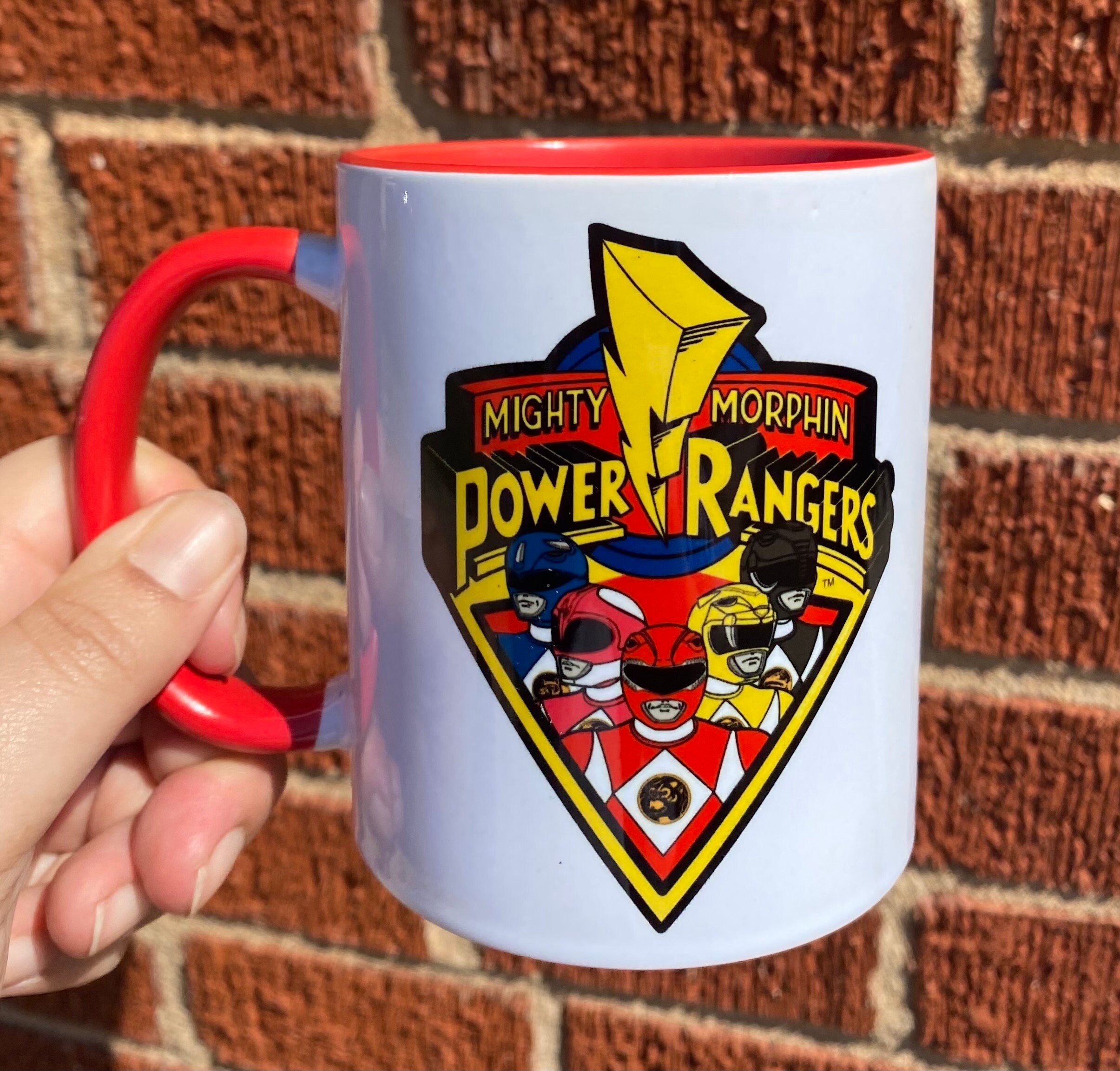 90s Mighty Morphin Power Rangers Mug 1990s Original Power Ranger Logo ...