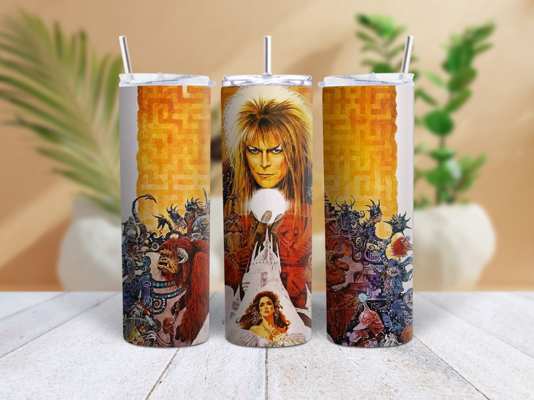 Labyrinth Movie 80s Nostalgic 20 Oz Tumbler Travel Cup Includes Two ...