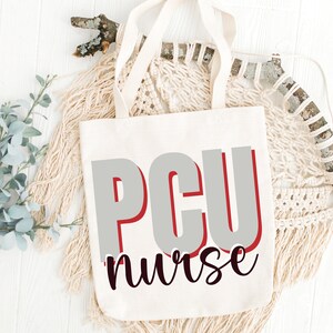 PCU Nurse PNG Red and Grey Progressive Care Unit Sublimation File ...