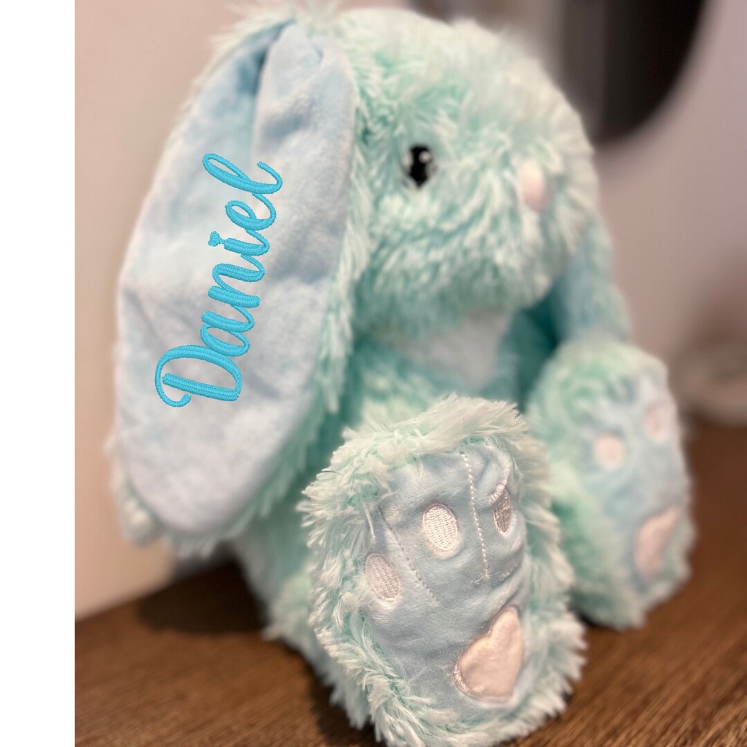 Personalized Embroidered Cuddle Bunny; Custom Name Bunny; Personalized ...