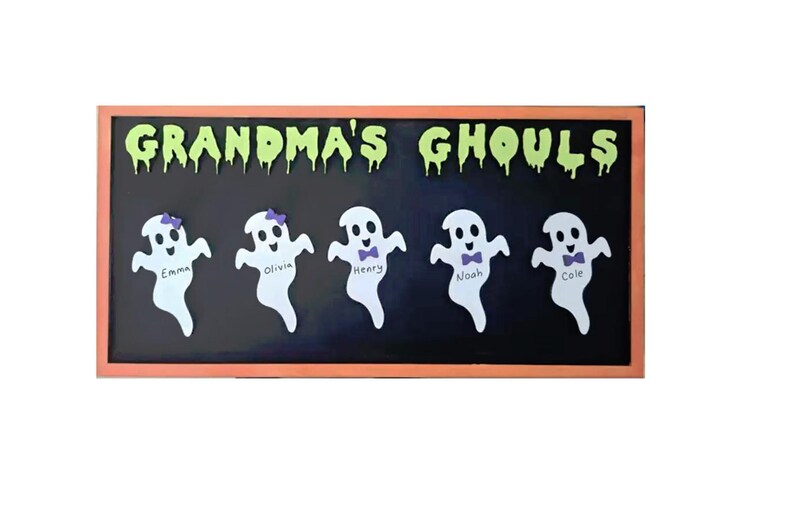 Grandma's Ghouls Wood Halloween Sign or Paint Kit - Etsy