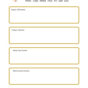 Printable Daily Mindfulness Journal - Etsy