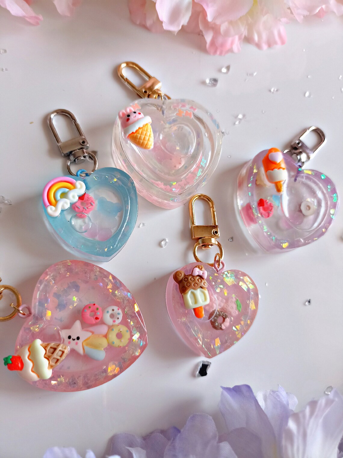 Resin Keychain Mystery Bag, Cute Kawaii Stationary, Keychain Grab Bag ...