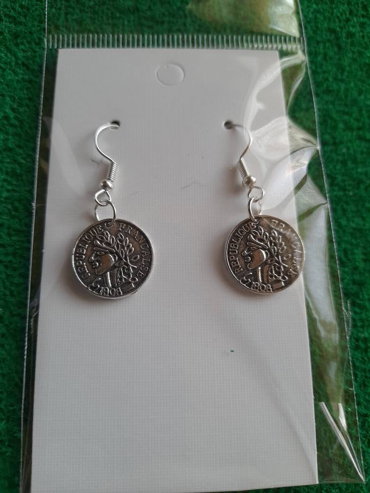 Silver Plated Pirates of the Caribbean Style Charm Earrings - Etsy