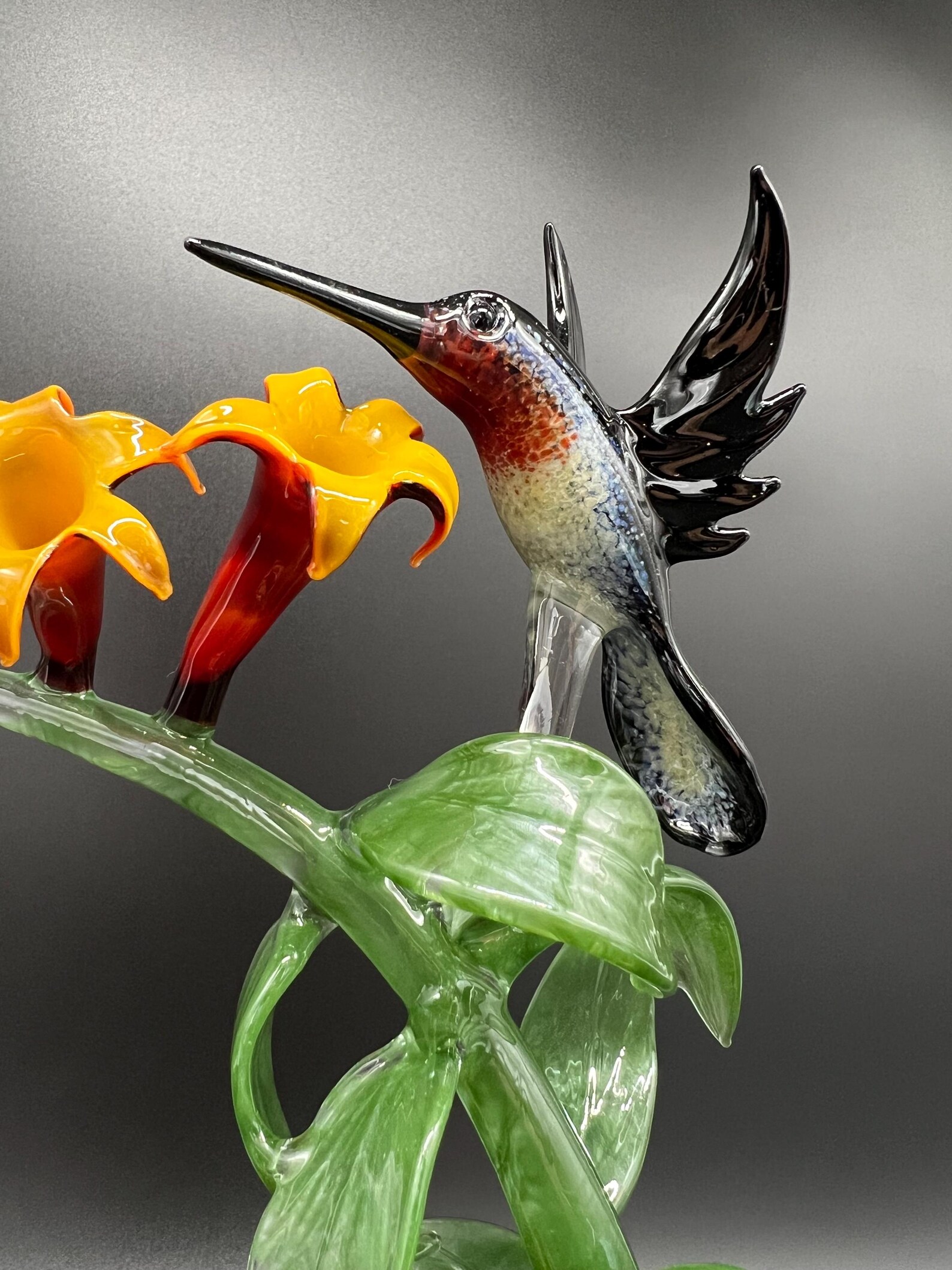 Hummingbird Floating in Flowers - Etsy