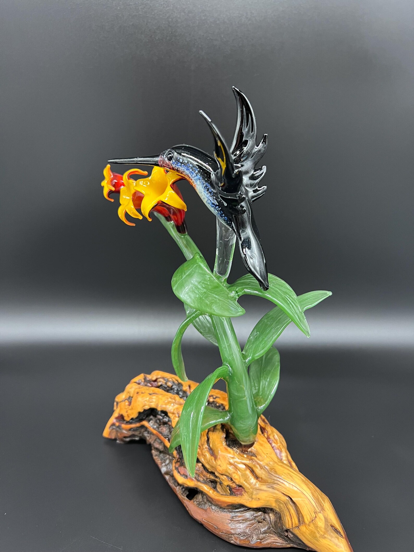 Hummingbird Floating in Flowers - Etsy