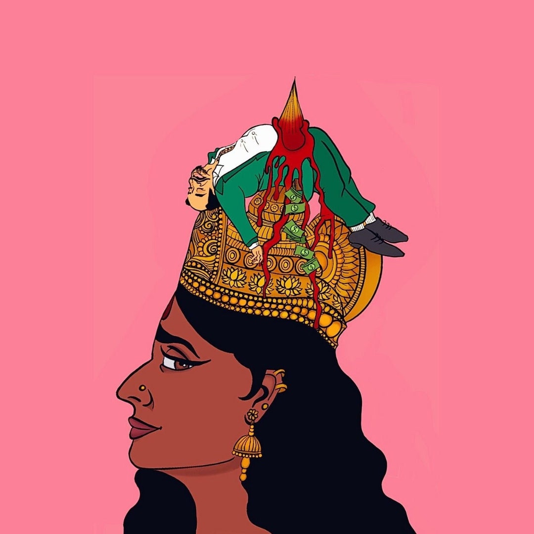 Riot Grrrl Art, Indian Goddess, Feminism, Printable Wall Art, Graphic ...