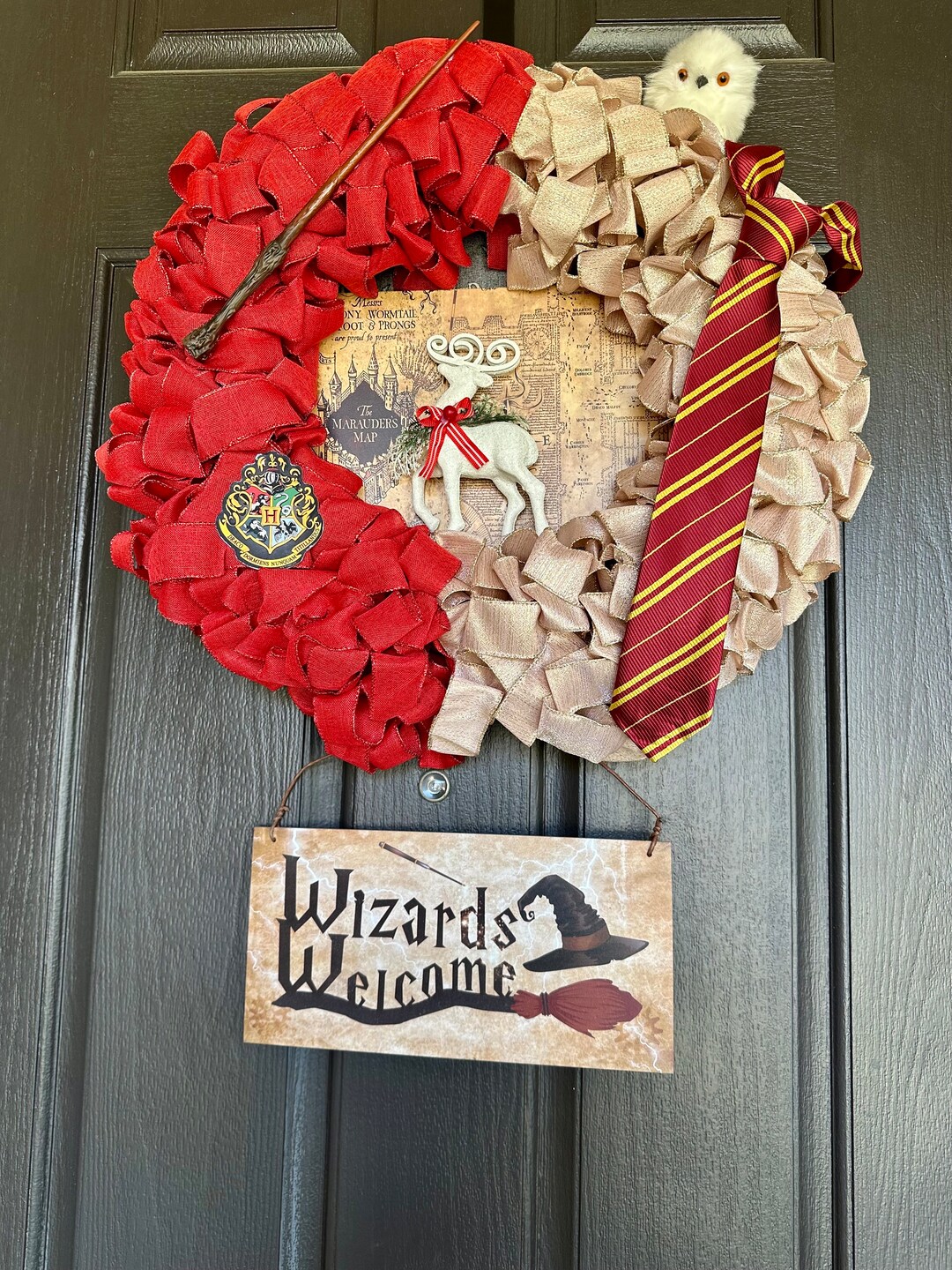 Gryffindor Wreath - Etsy